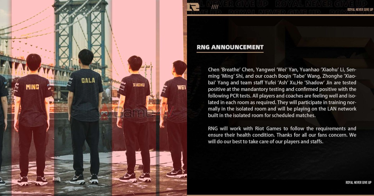 CKTG 2022: RNG gặp khó khi 4 trên 5 thành viên dính Covid-19, DK deokdam cũng bị cách ly cùng ...