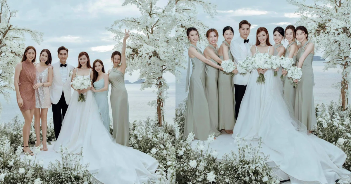 Cặp tiên đồng ngọc nữ TVB hôn nhau say đắm trong hôn lễ, netizen hân hoan vì chú rể cuối cùng ...